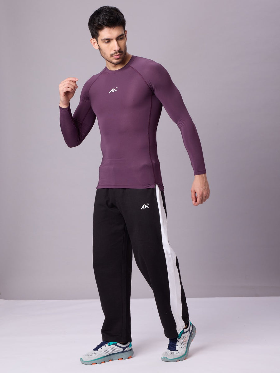 Buy Plum Compression Full Sleeve T-Shirt for Men – Gym Wear Online ...